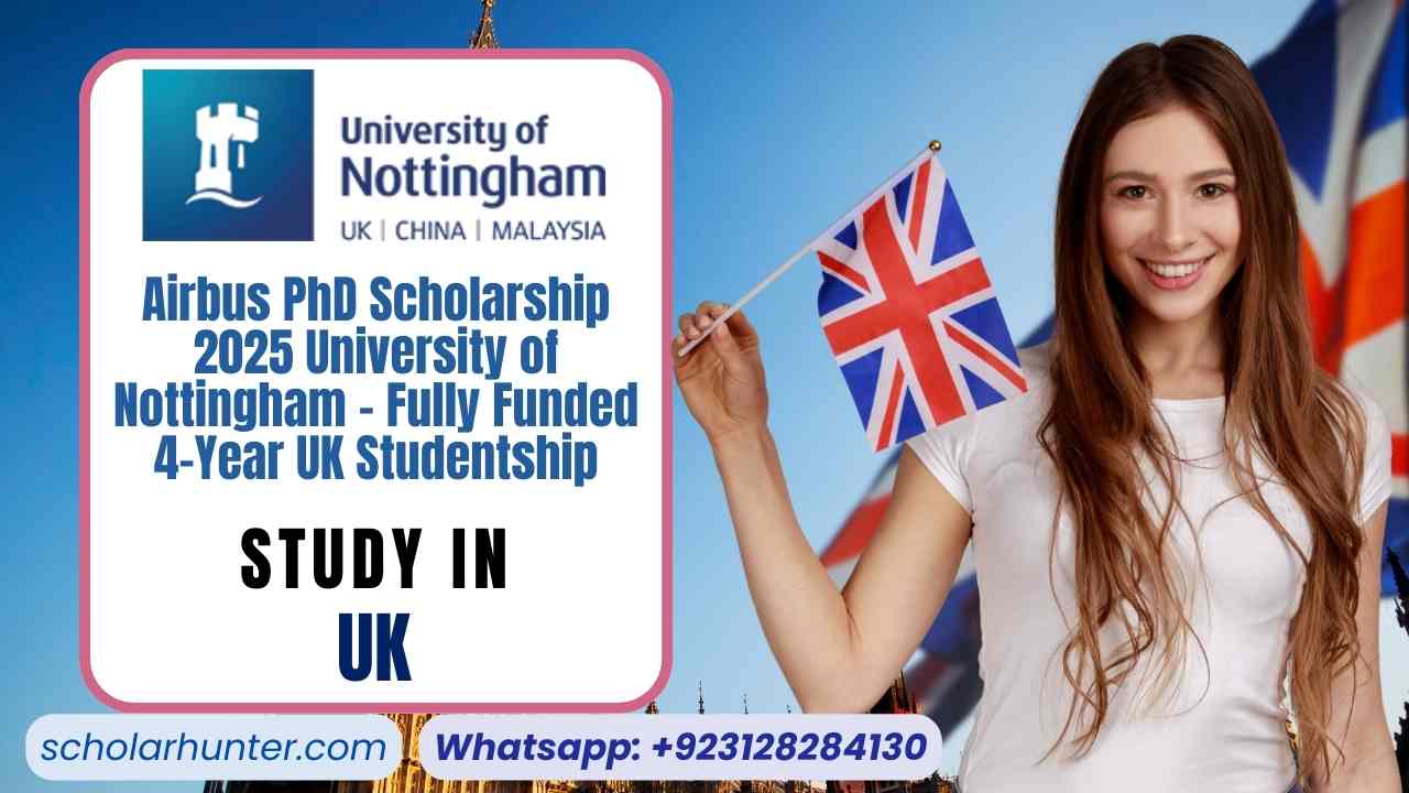 Airbus PhD Scholarship 2025 University Of Nottingham